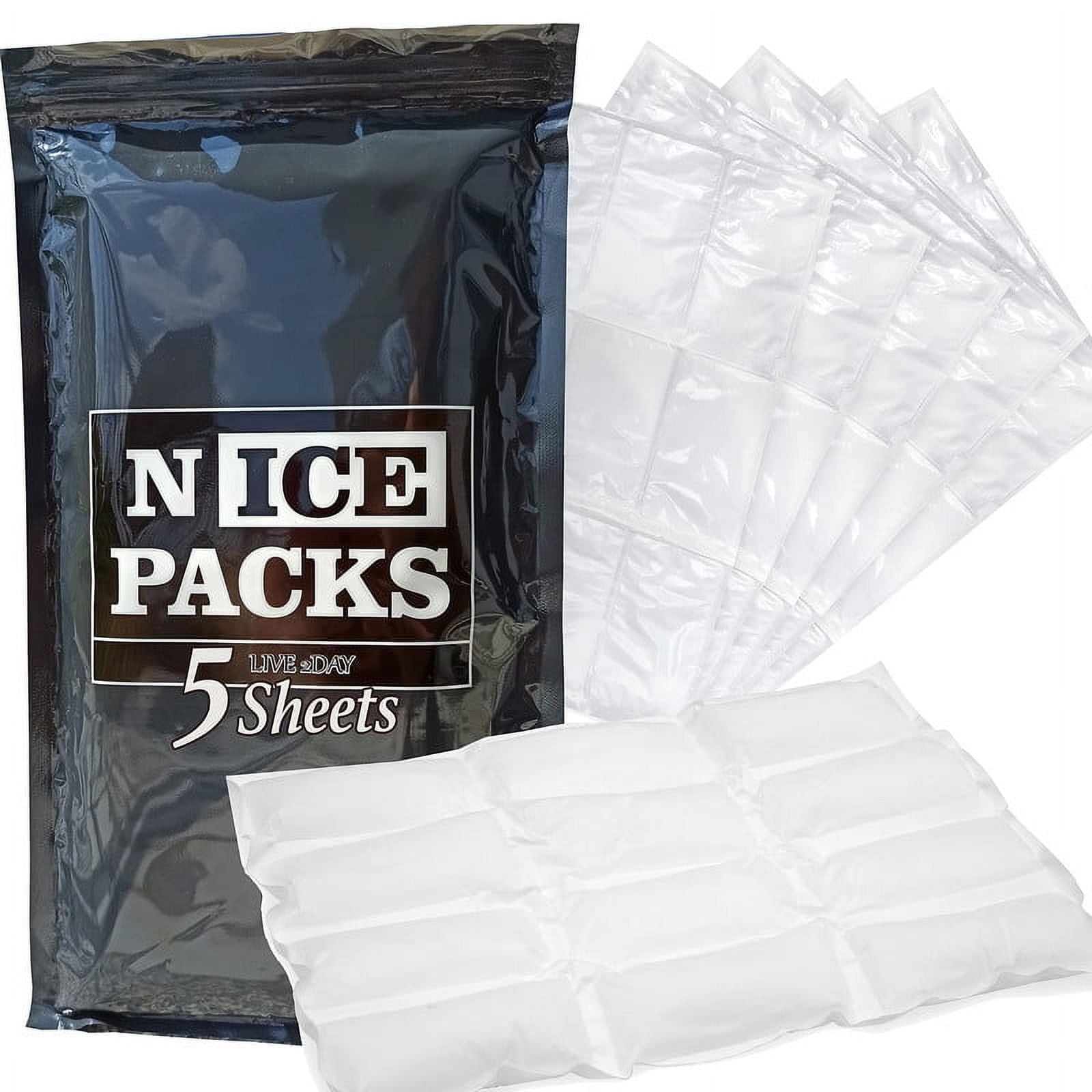 Nice Packs Dry Ice for Coolers – Lunch Box Ice Packs – Dry Ice for ...