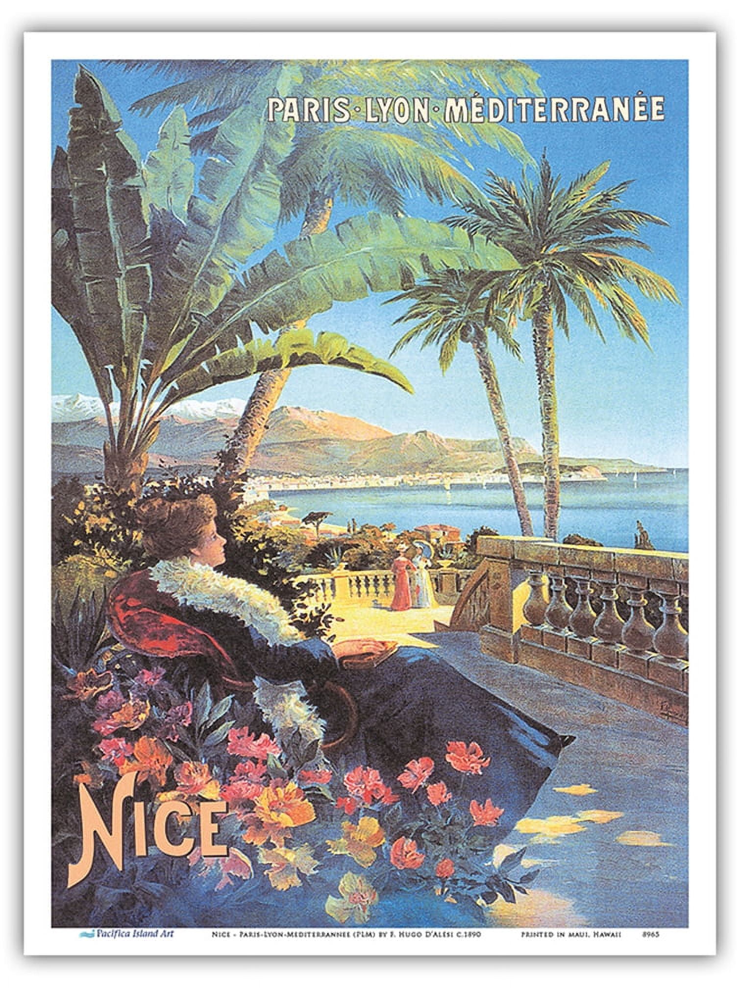 Nice - Paris-Lyon-Méditerranée (PLM) French Railway - Vintage Railroad ...