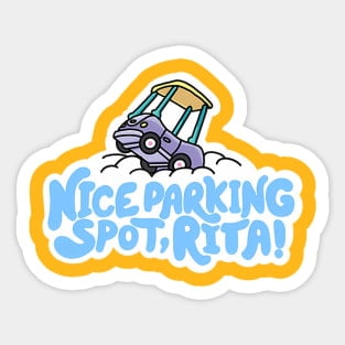 Nice Parking Spot, Rita! Sticker Bluey Stickers For Kids, Bluey ...