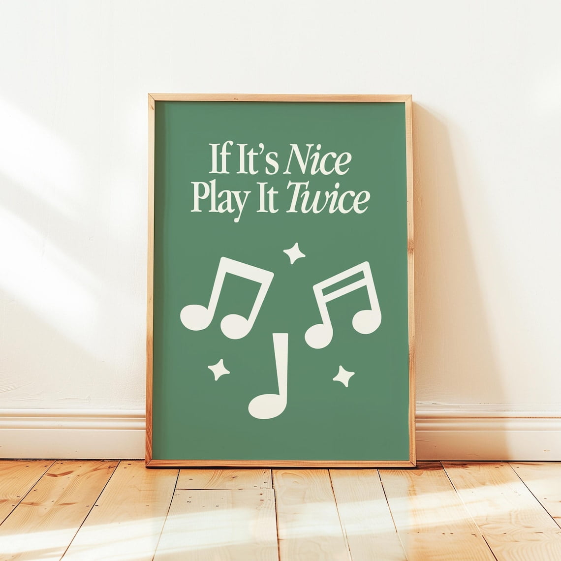 If Its Nice, Play It Twice Print Music Vinyl Print Turntable Poster ...