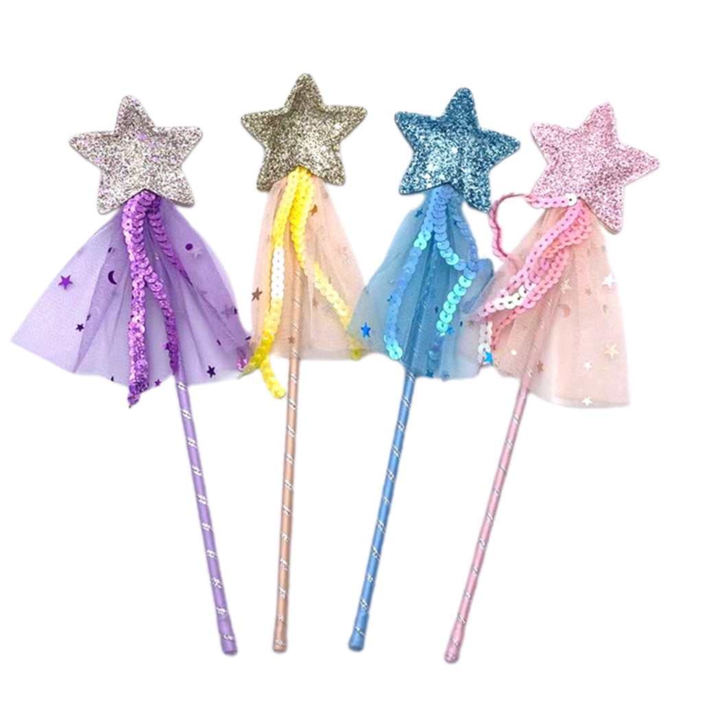Nice Princess Wand Girls Star Wand Toy 4x/set Prop Birthday Party ...