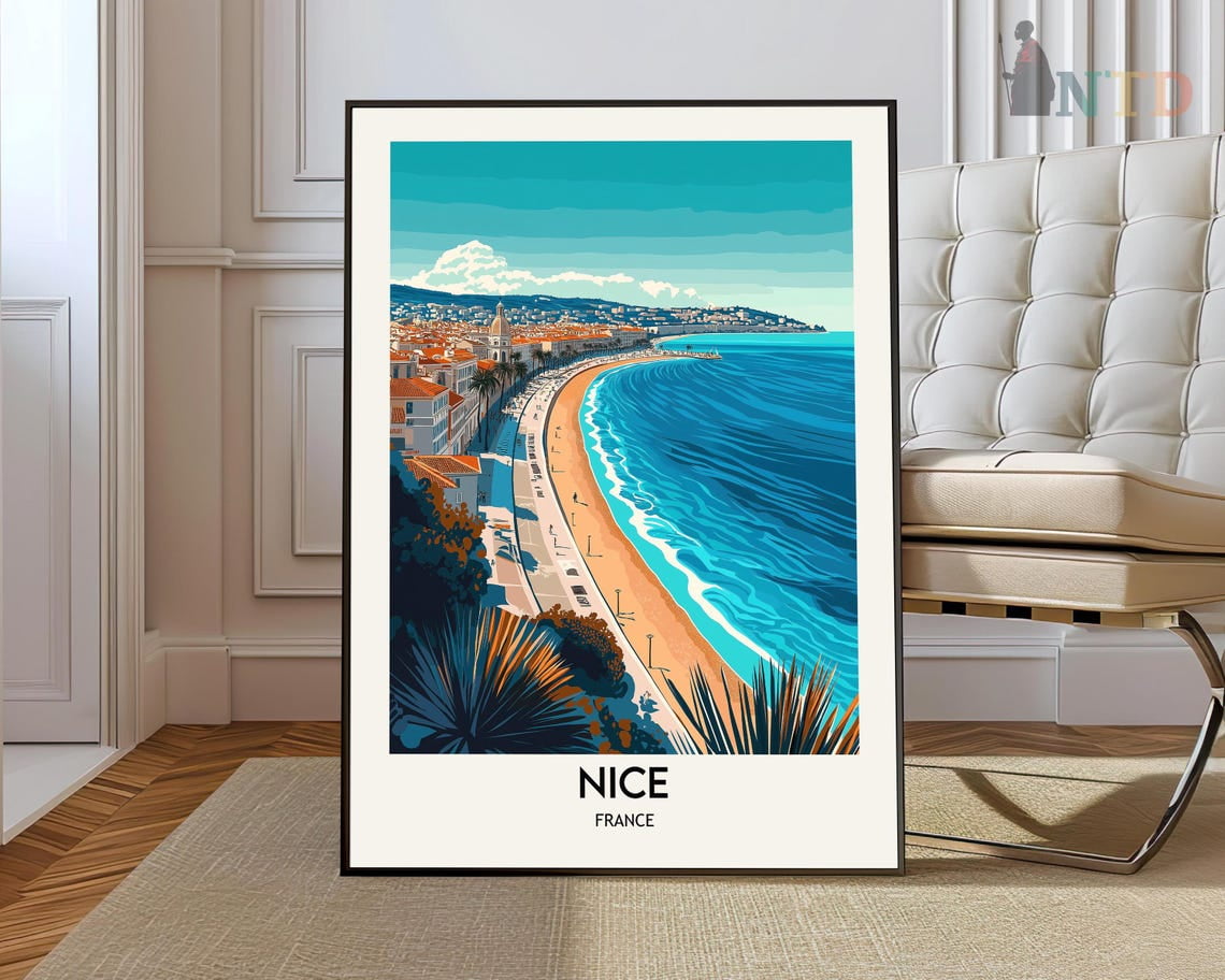 Nice Print, Nicenice Poster, Nice Photo, Nice City, Nice Travel Poster ...