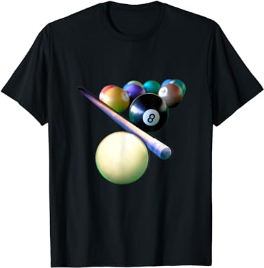 Nice Rack Funny Billiards Player Vintage Pool Balls Billiard T-Shirt - Walmart.com