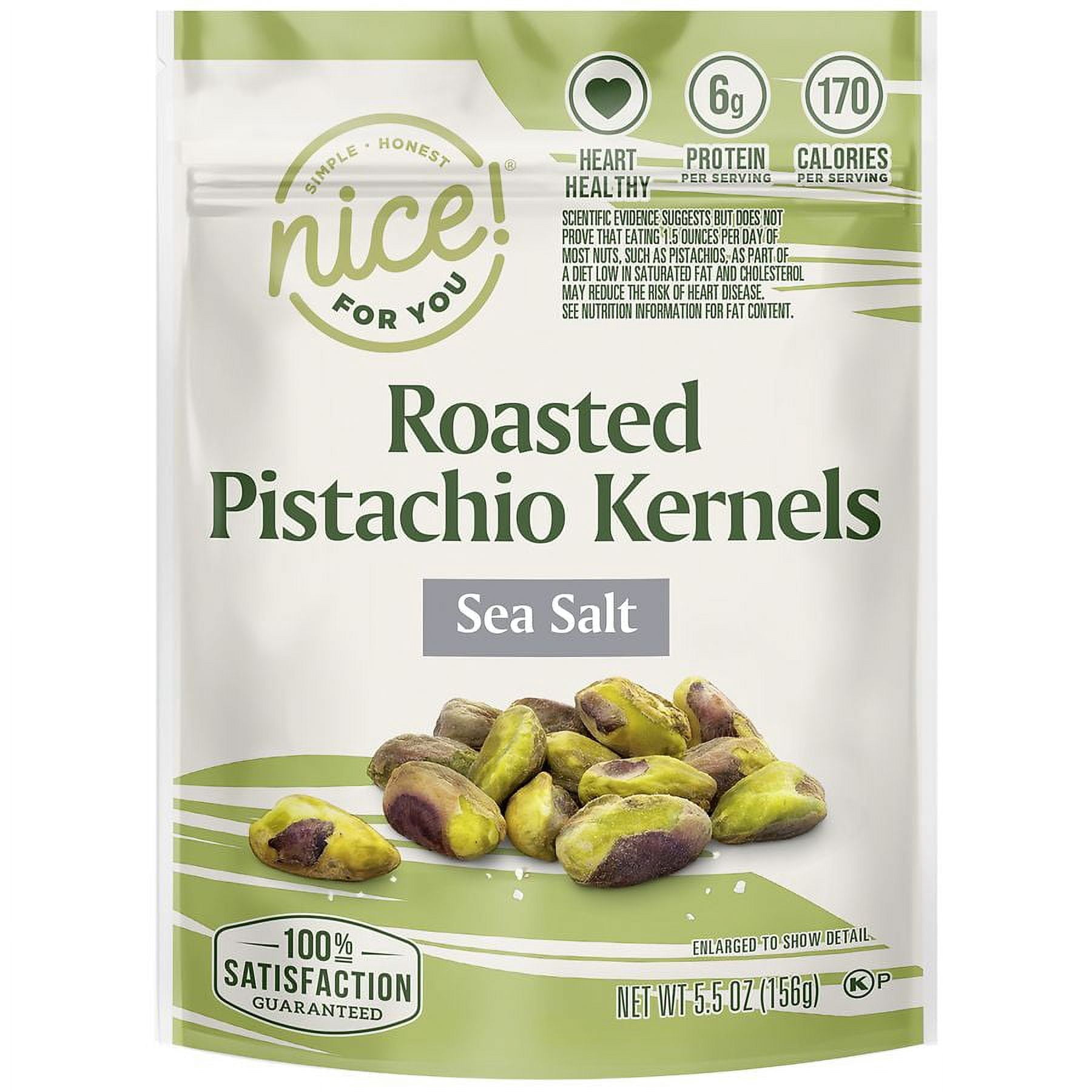 Roasted Pistachio Kernels Sea Salt 5.5oz - Walmart.com
