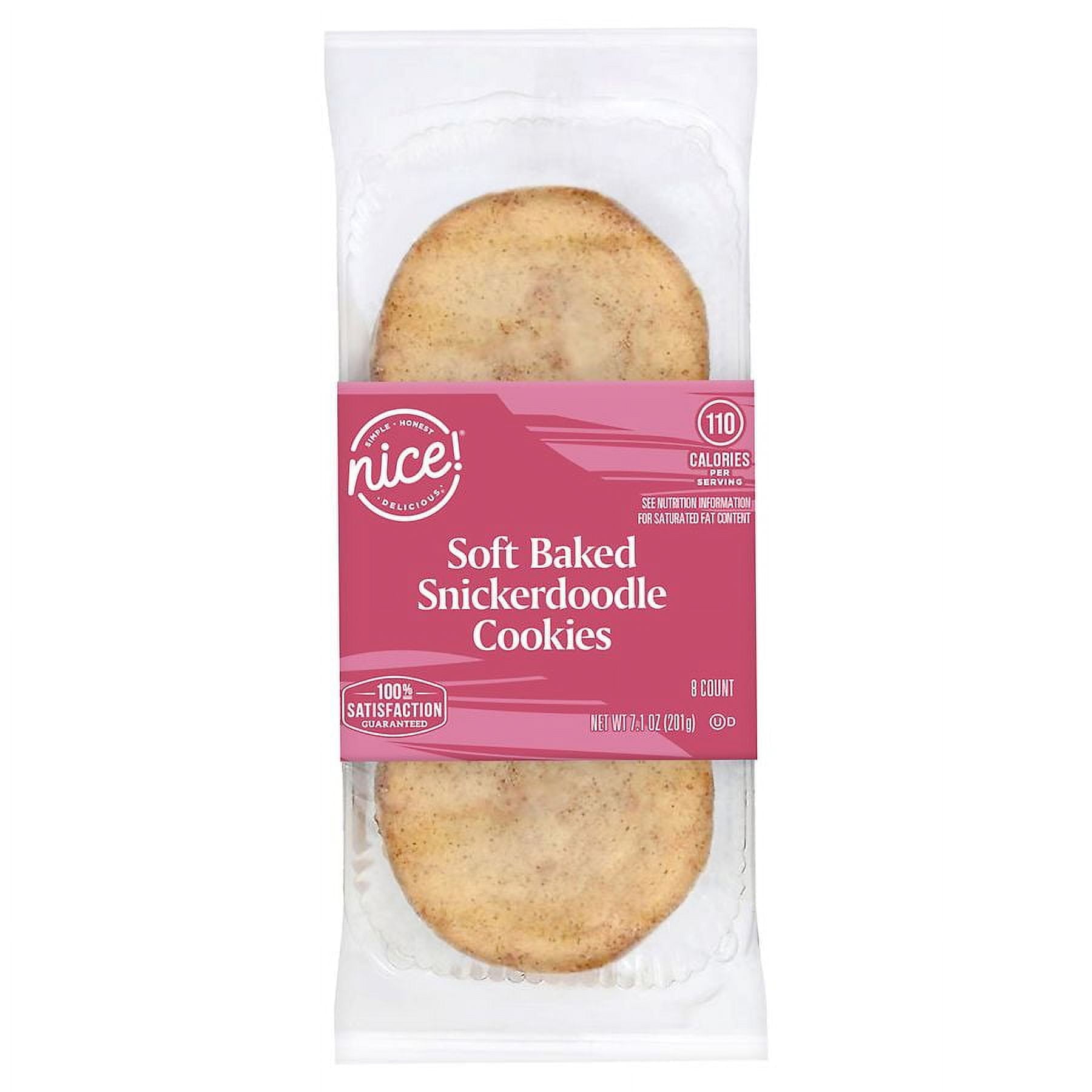 Nice! Snickerdoodle Soft Baked Cookies 8.0ea Pack of 2 - Walmart.com