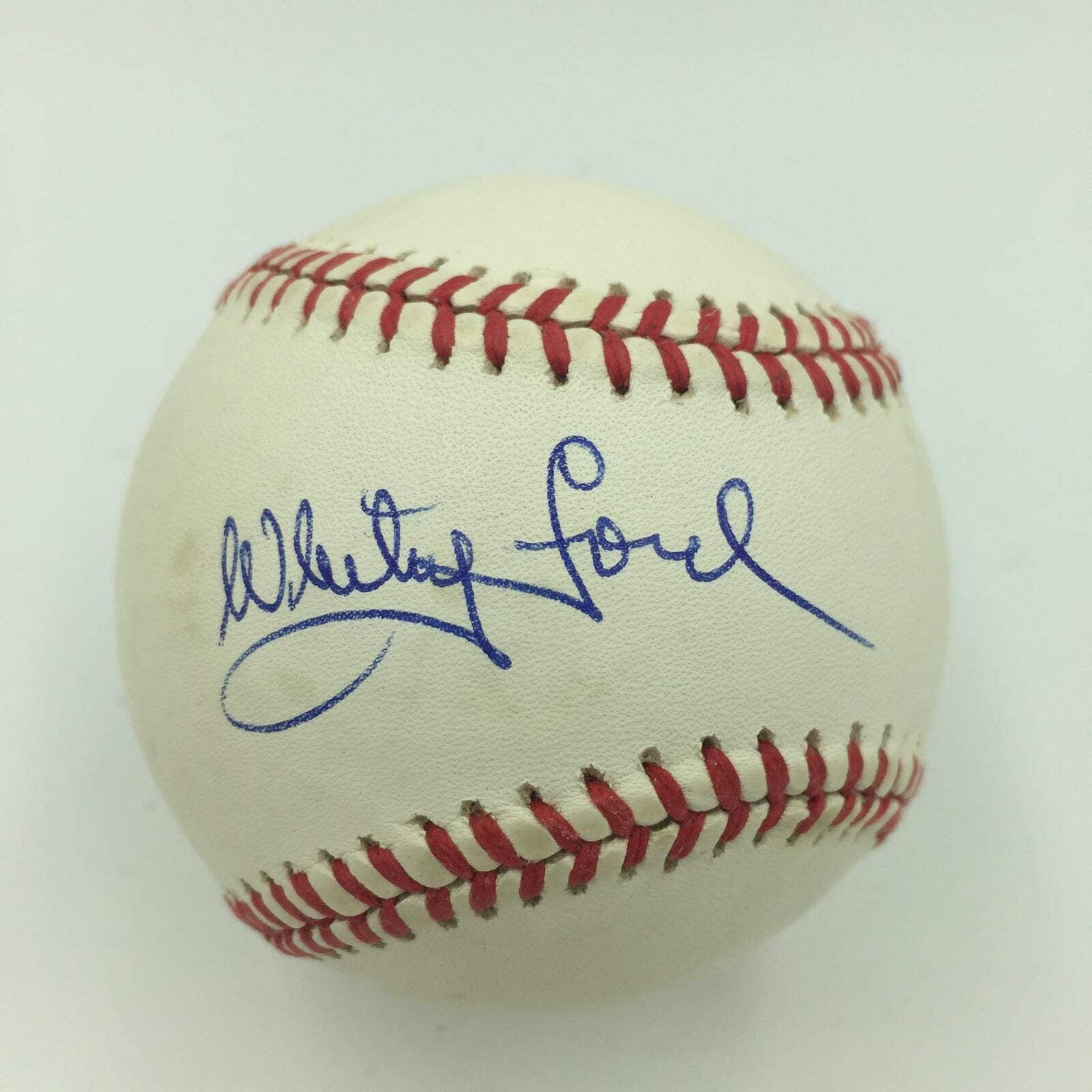Nice Whitey Ford Signed Official American League Baseball JSA Sticker ...