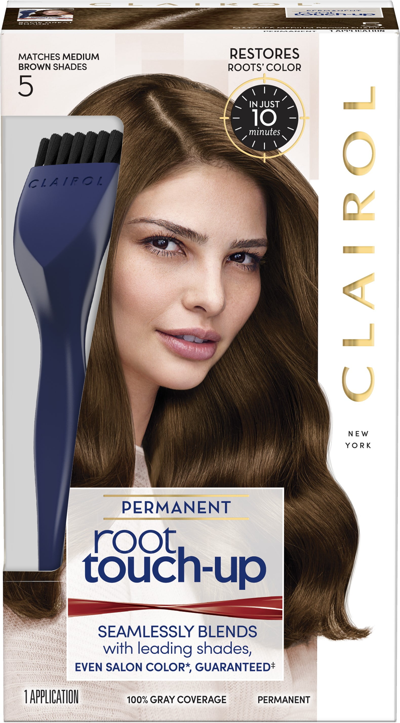 Nice 'n Easy Root Touch-Up, Medium Brown [5] 1 ea (Pack of 4) - Walmart.com
