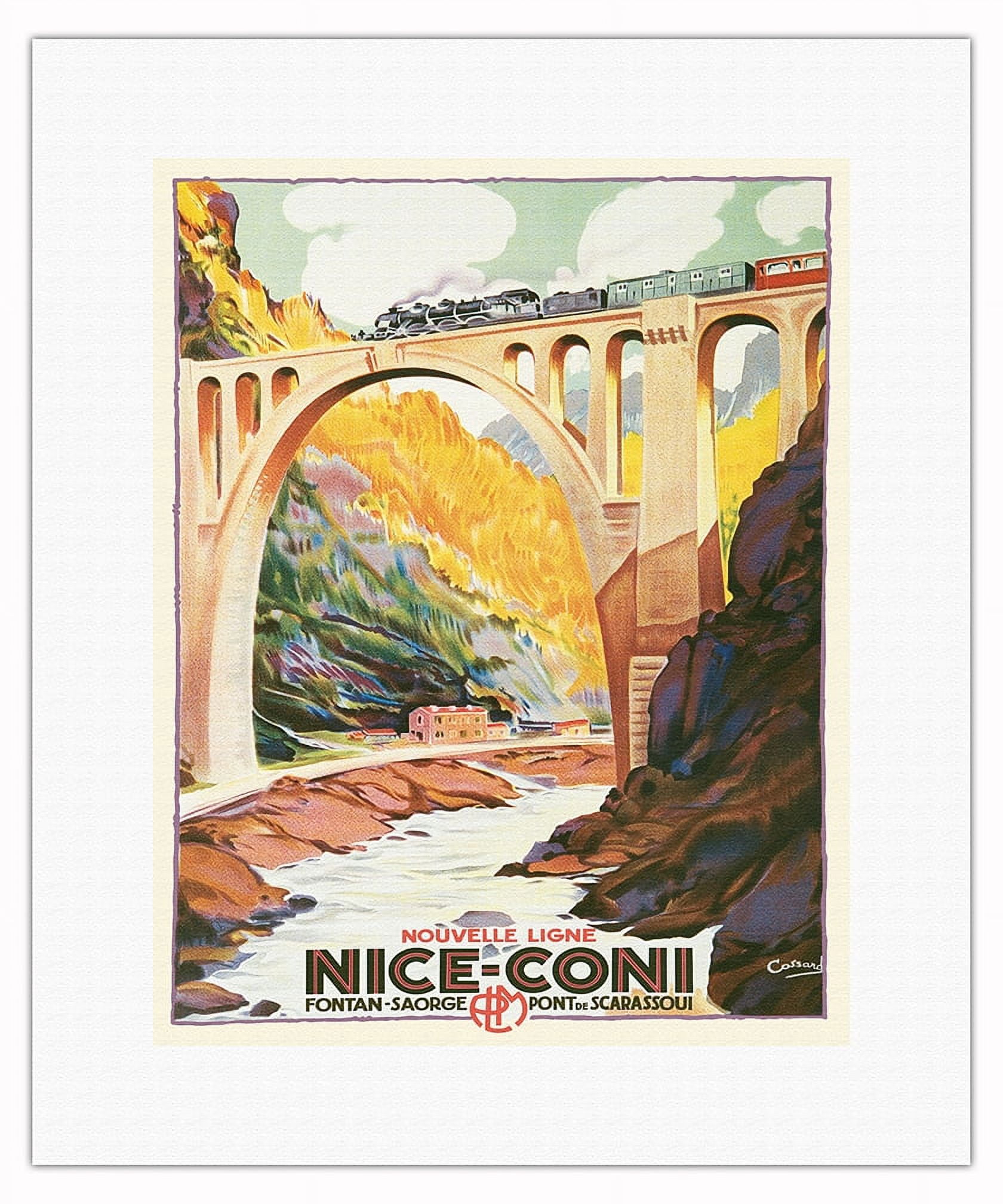 Nice to Coni France - (PLM) French Railroad - Vintage Railroad Travel ...
