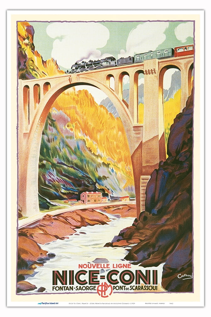 Nice to Coni France - (PLM) French Railroad - Vintage Railroad Travel ...