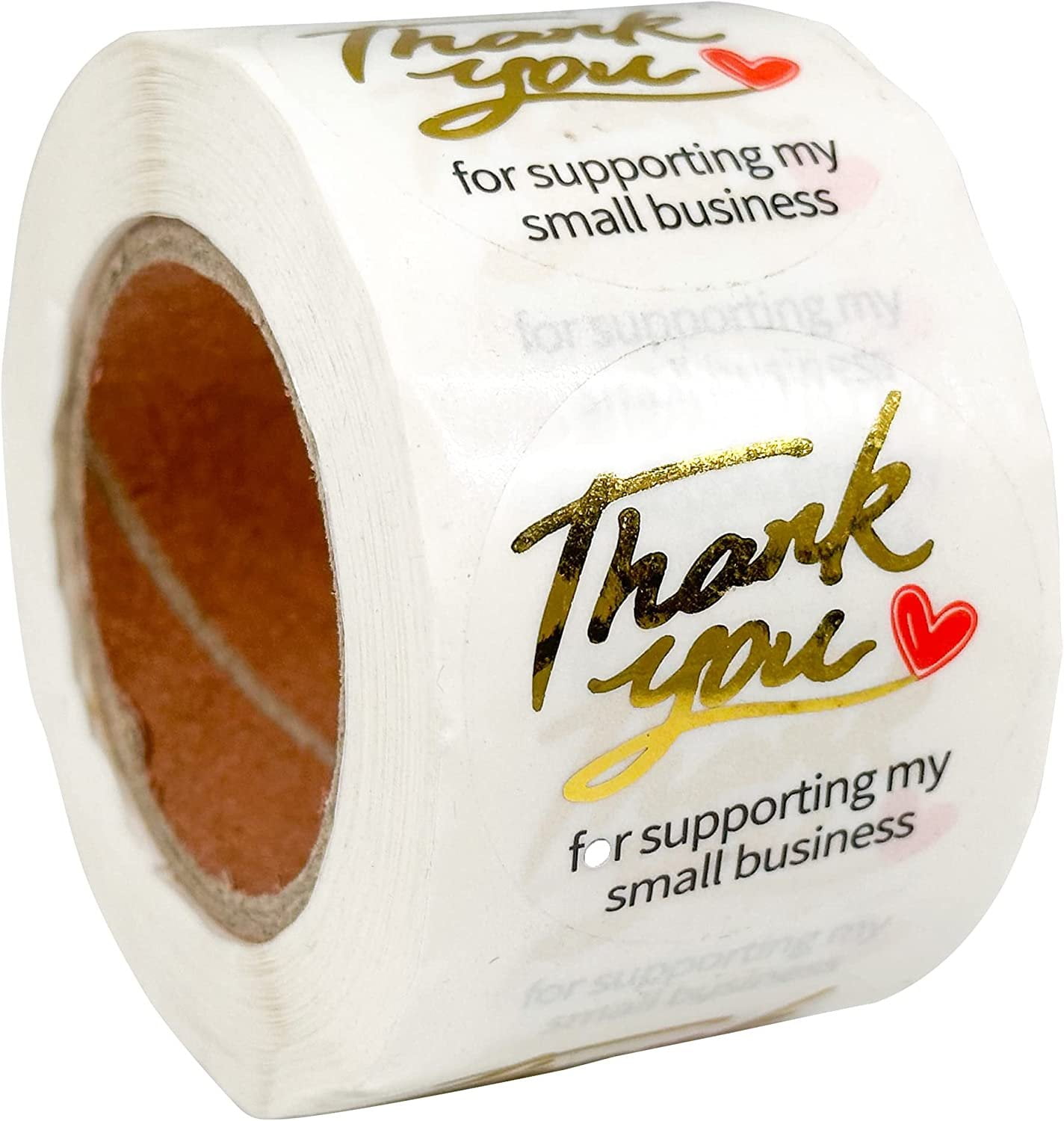 NicePackaging 500 Qty 1.5 inch Thank You for Supporting My Small ...