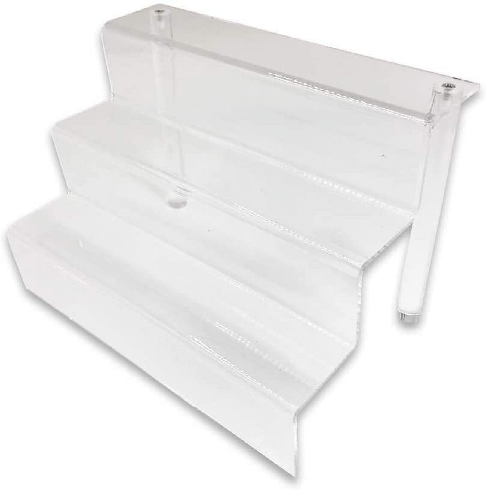 NicePackaging Three Tier Stepped Acrylic Riser Display For Baked Goods ...