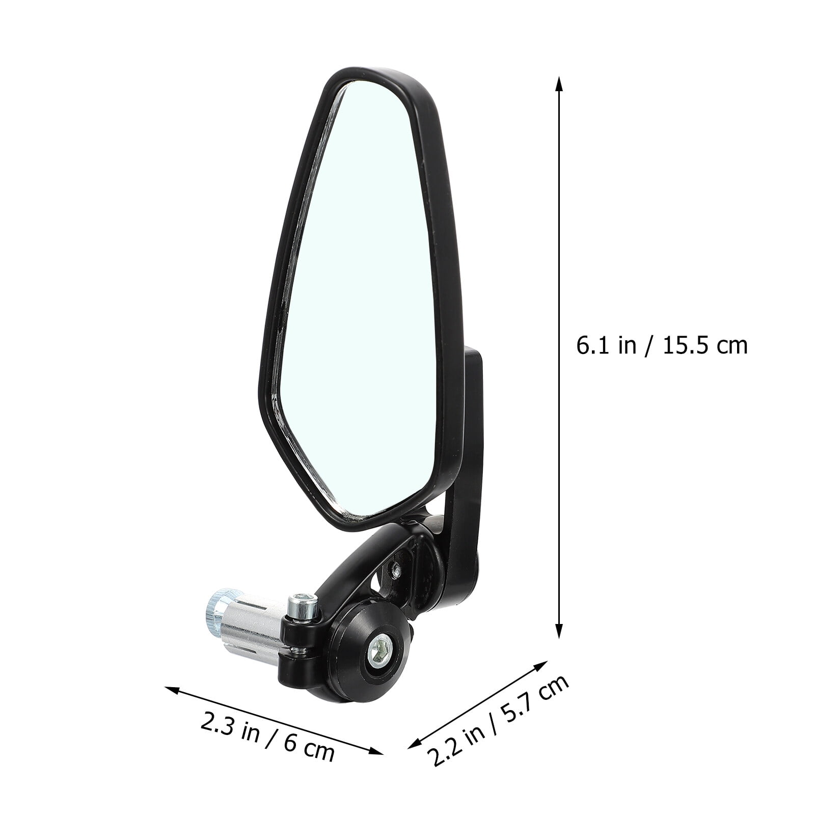Niceauty 1Pair Black Bike Bar End Mirror High Definition Rearview for ...