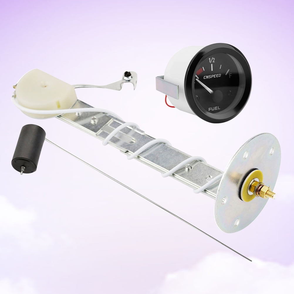 Niceauty 1 Set Automotive Oil Meter Gauge Silver Round for Car Owners ...