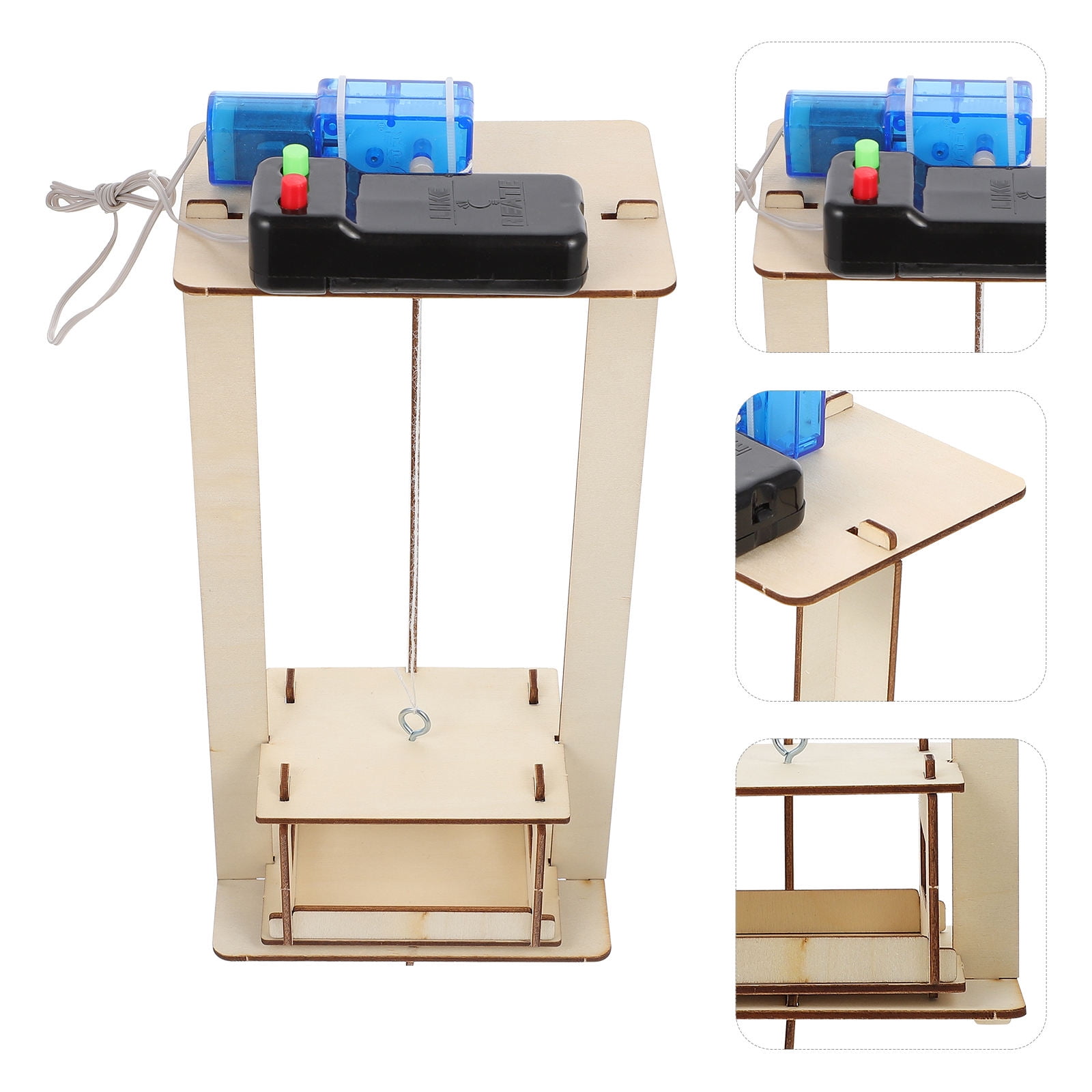 Niceauty 1 Set Diy Elevator Toy Model for Kids Educational Wooden ...