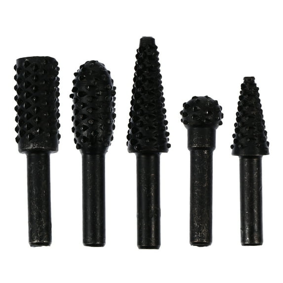 Niceauty 1Set Rotary Burr File Set for Grinding Steel Iron Wood Black ...