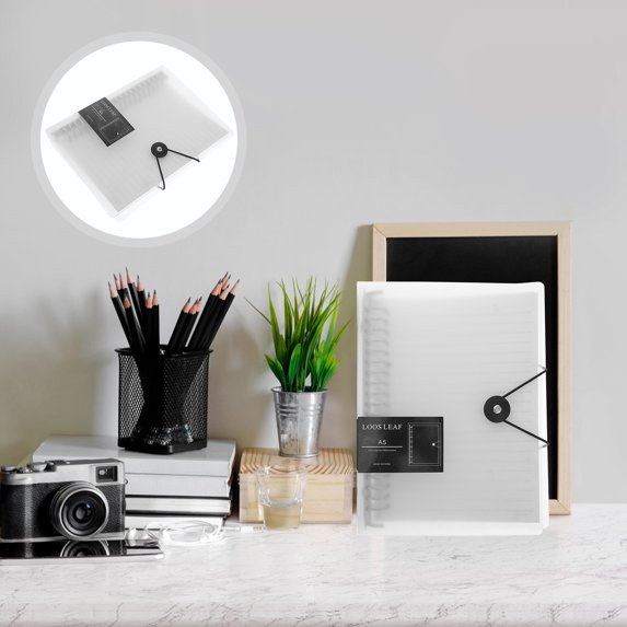 Niceauty 1 Set Reusable Planner Binder White Paper for Office Work ...