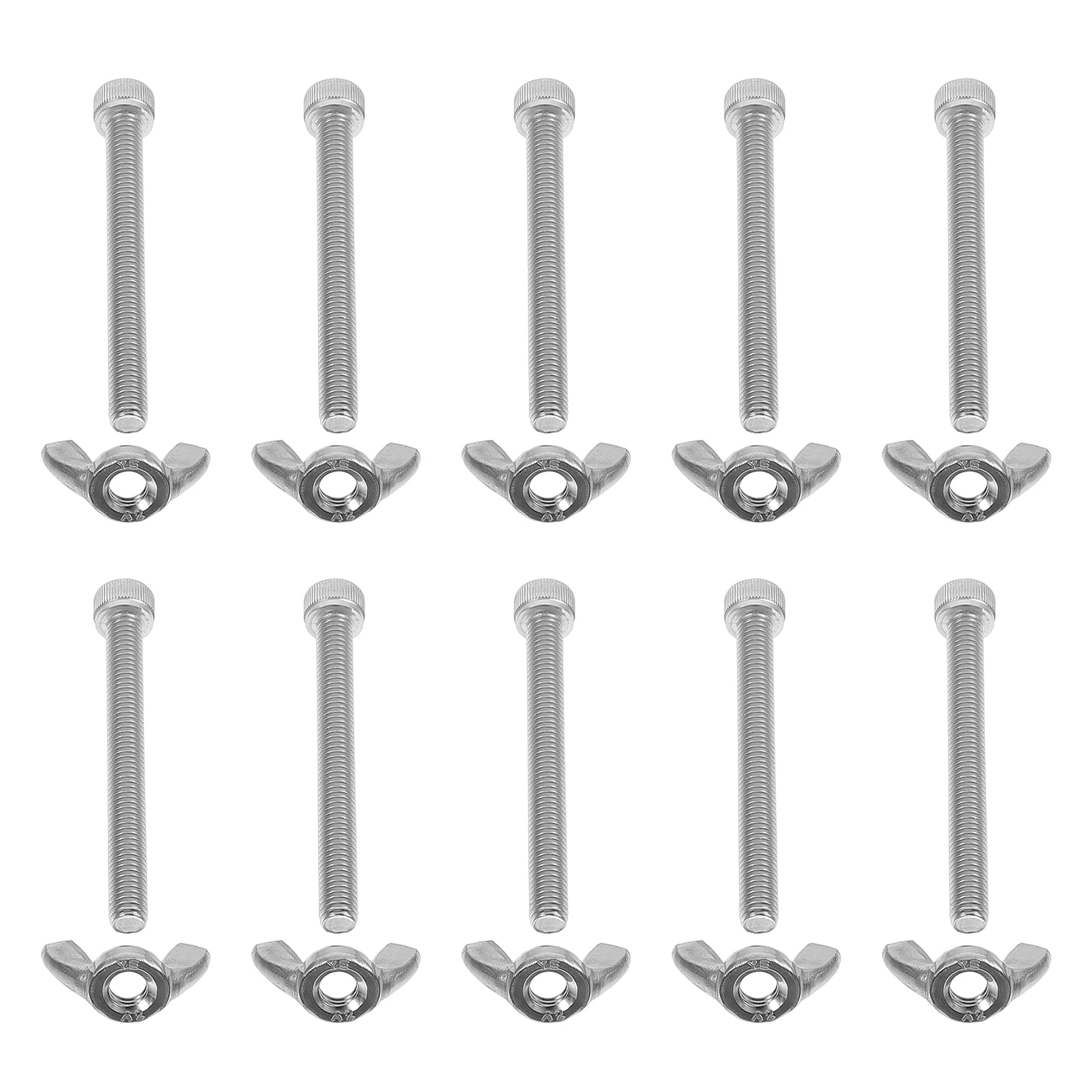 Niceauty 10 Pairs of Stainless Steel Winged Screws for Home Use ...