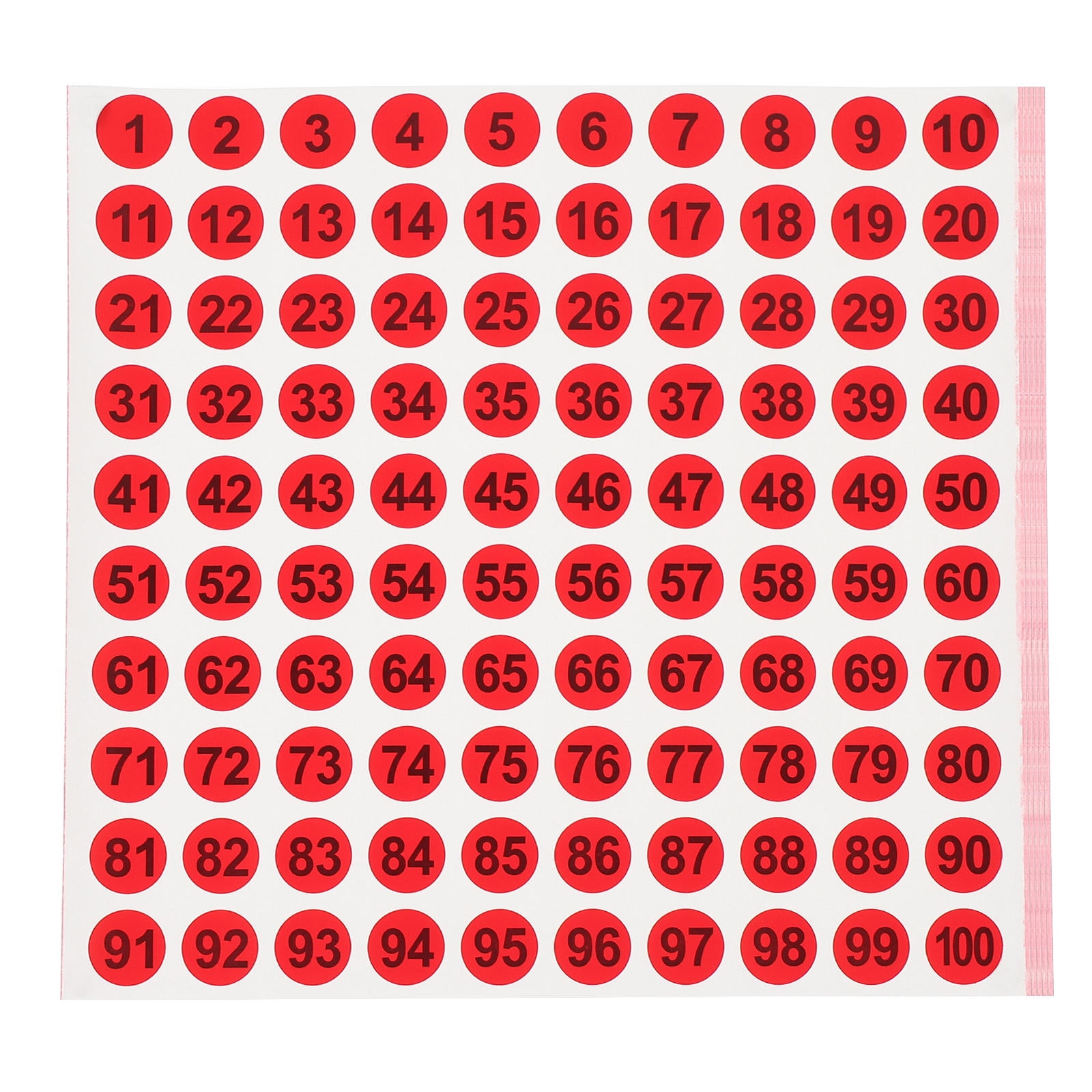 Niceauty 100pcs Removable Number Stickers Label for Clothes and ...