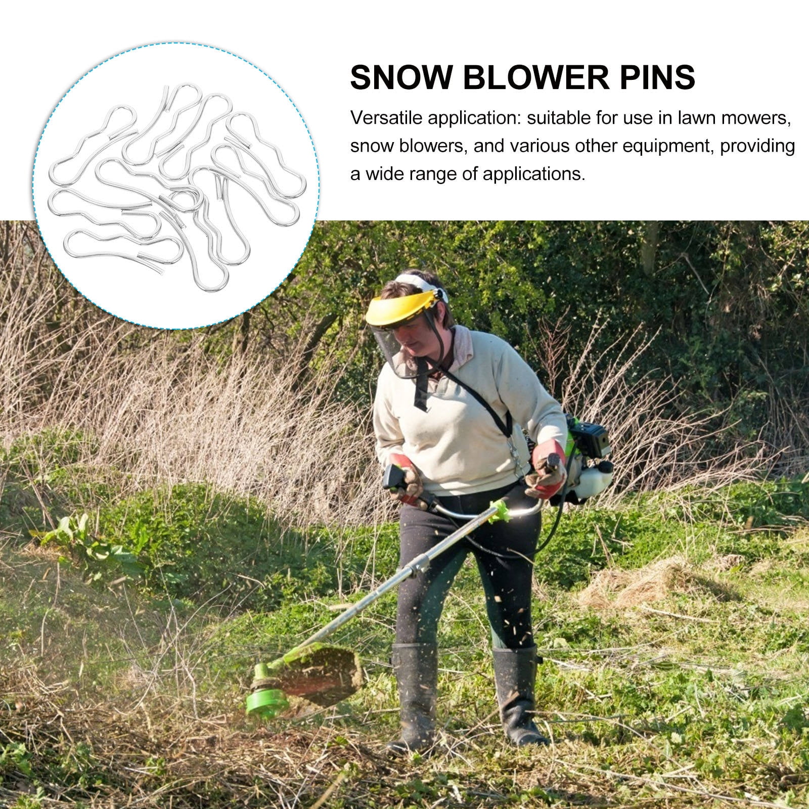 Niceauty 10Pcs Universal Snow Blower Cotter Pins Metal Fasteners for ...