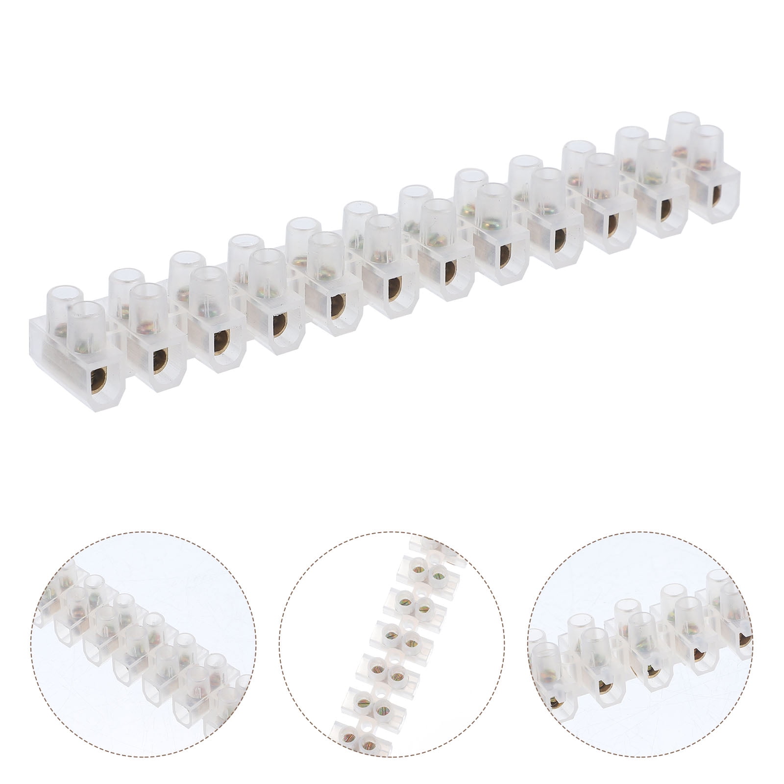 Niceauty 10Pack Terminal Block Connector Strips U Shaped PA Nylon For ...