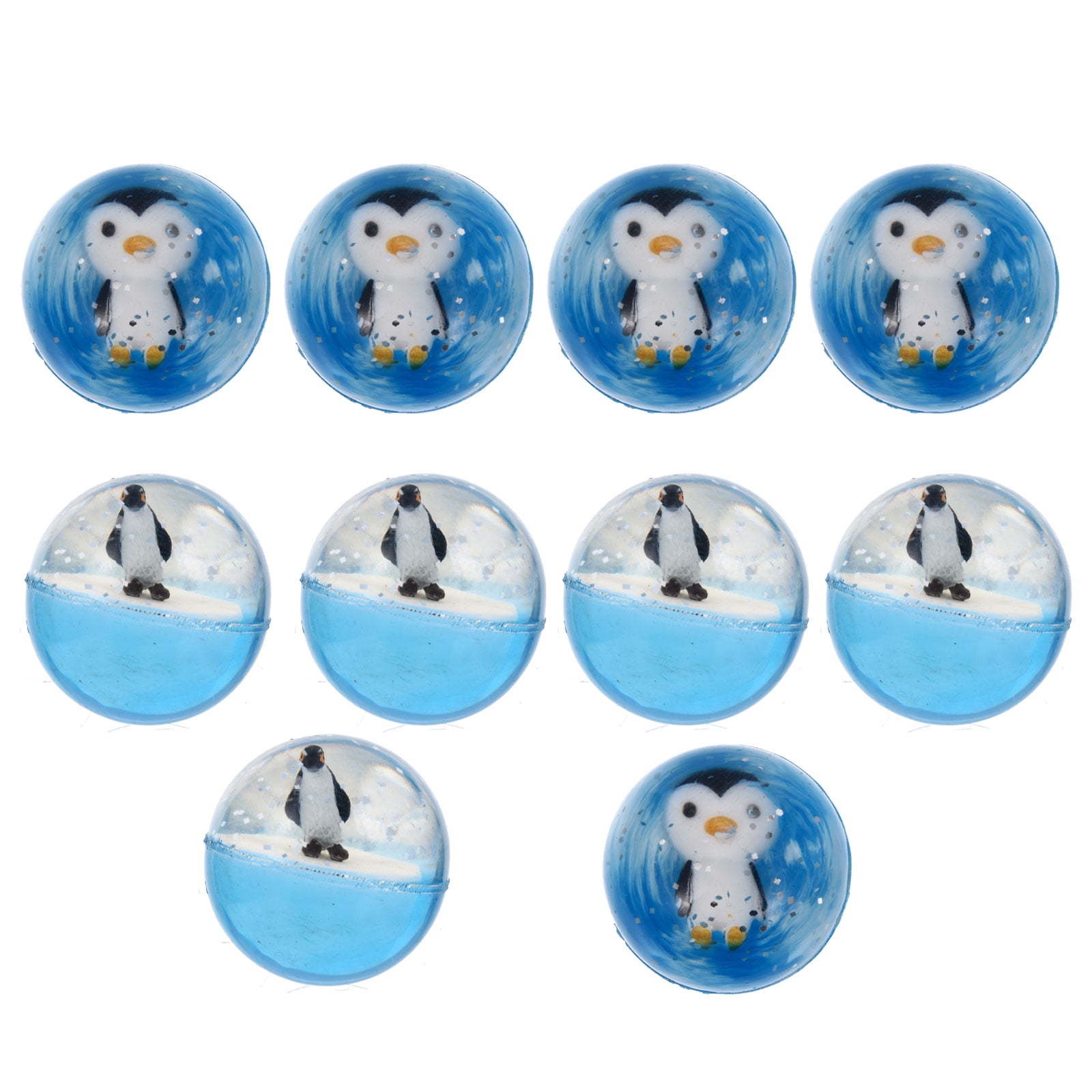 Niceauty 10Pcs Assorted Color Rubber Jumping Balls with Creative ...