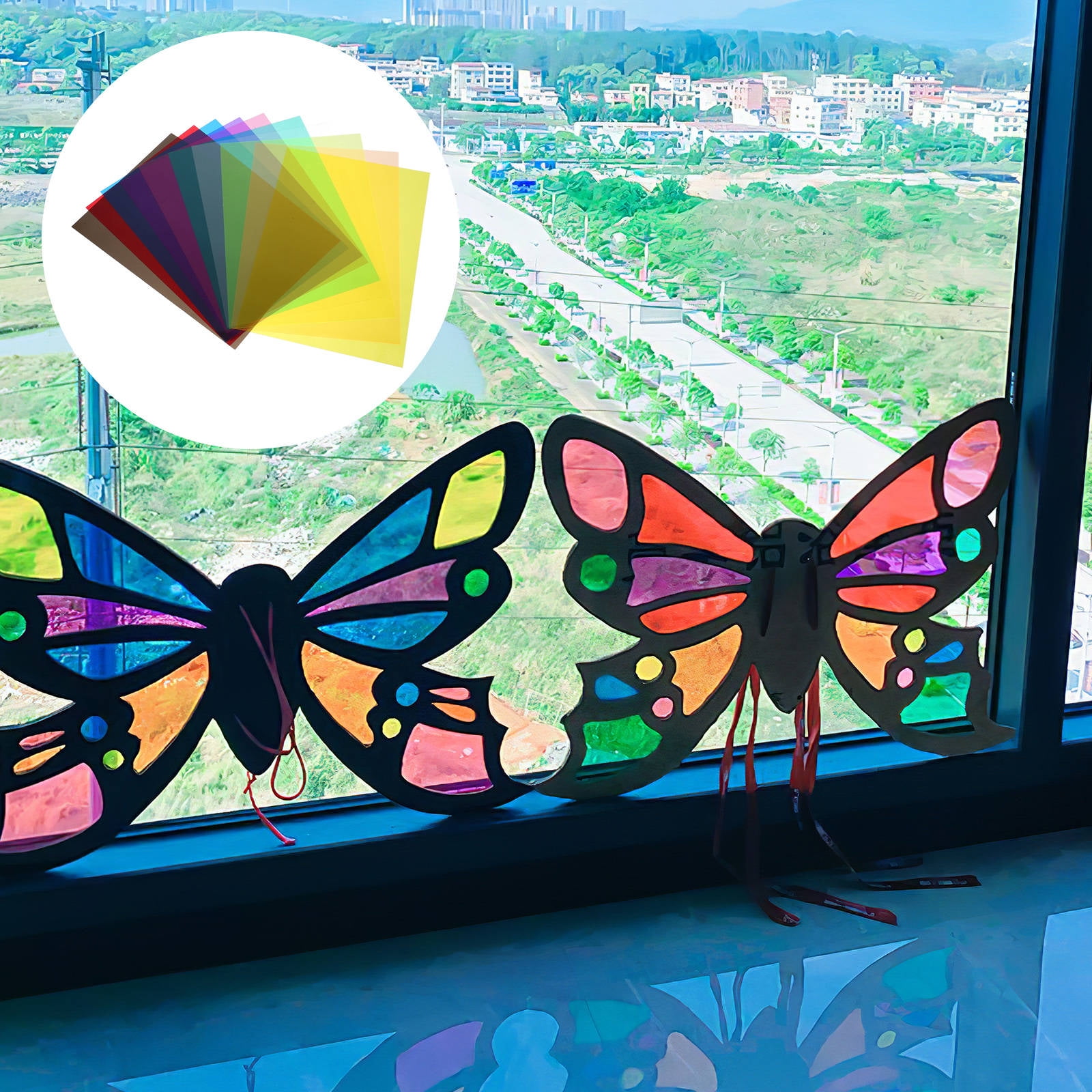 Niceauty 10Pcs Colorful Wax Paper PVC Sheets For Lighting Gel And ...