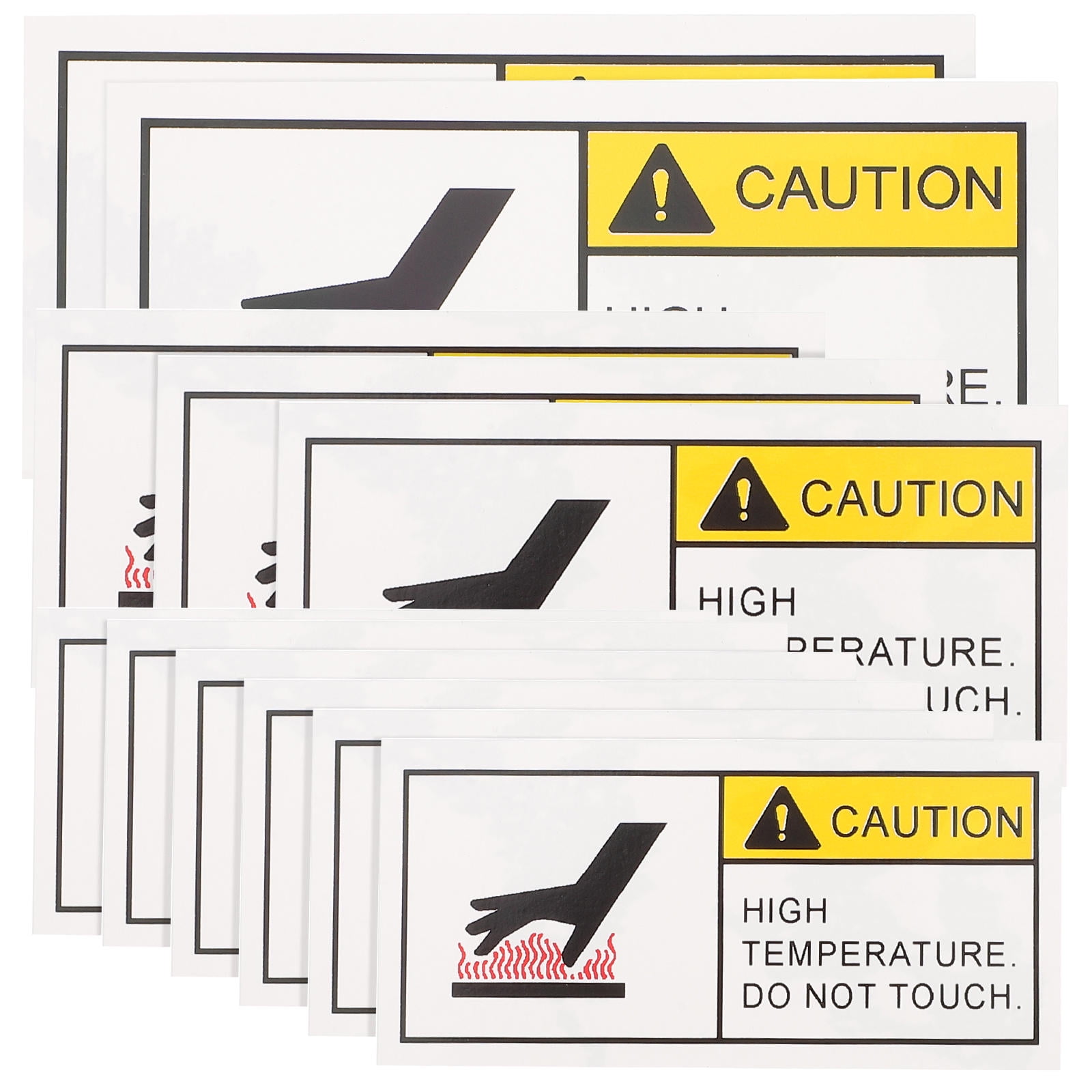 Niceauty 10Set Stickers Vinyl Do Not Touch Warning For Safety ...