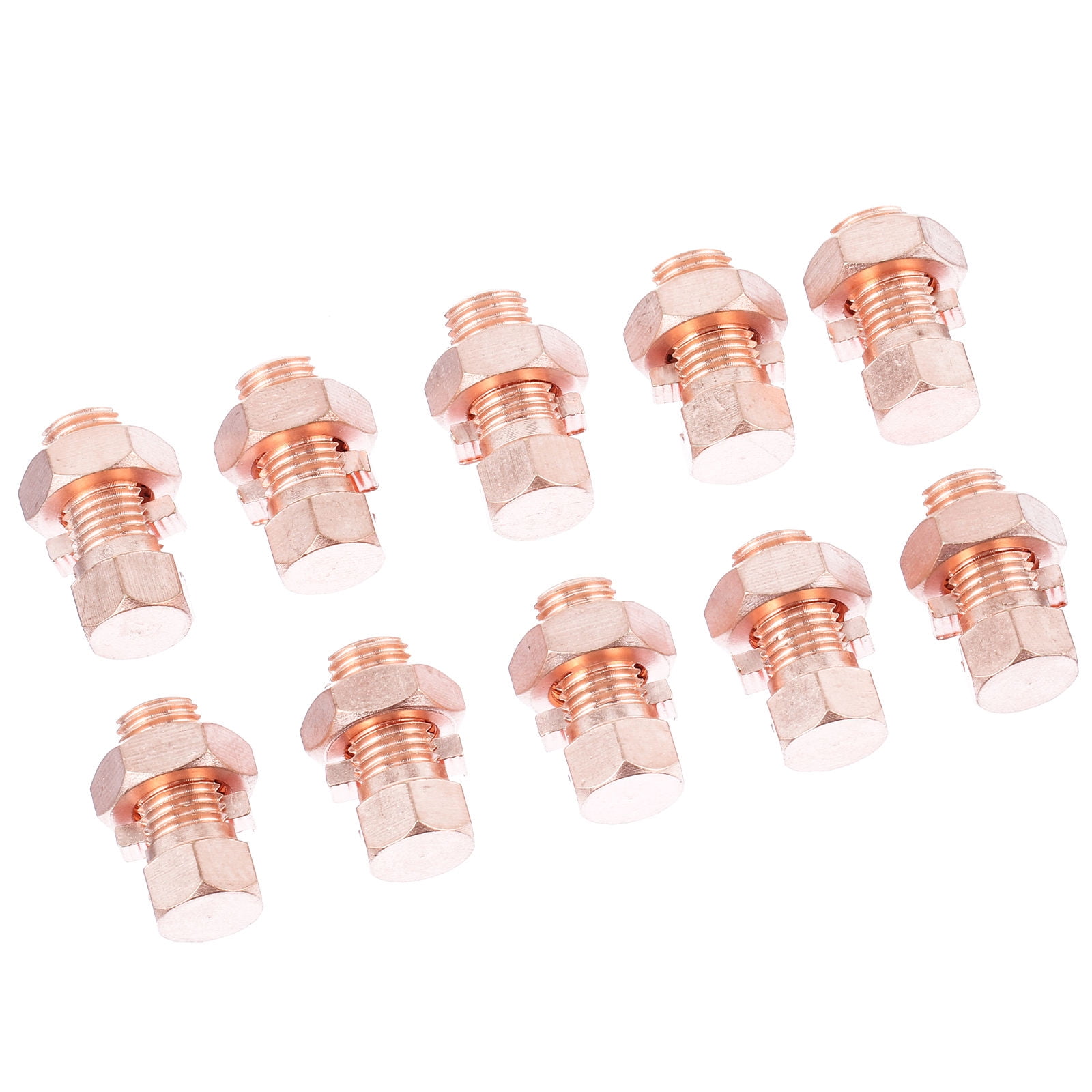 Niceauty 10pcs Split Bolt Grounding Connector Zinc for Electrical ...