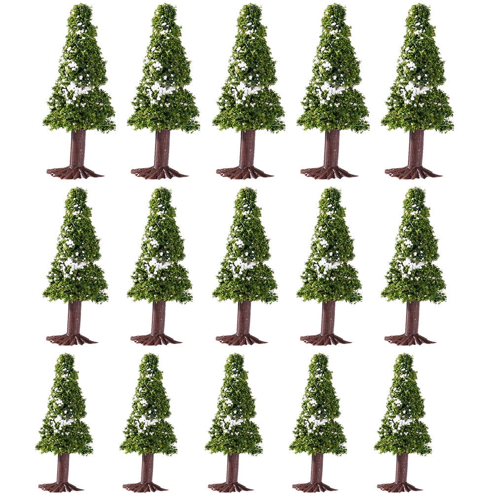 Niceauty 15Pcs Pine Tree Model Diy Scenery Realistic Design For Indoor ...