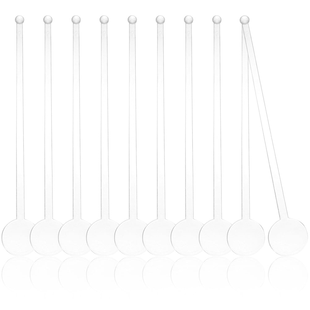 Niceauty Transparent Plastic Reusable Stirrer for Bars Easy to Clean ...