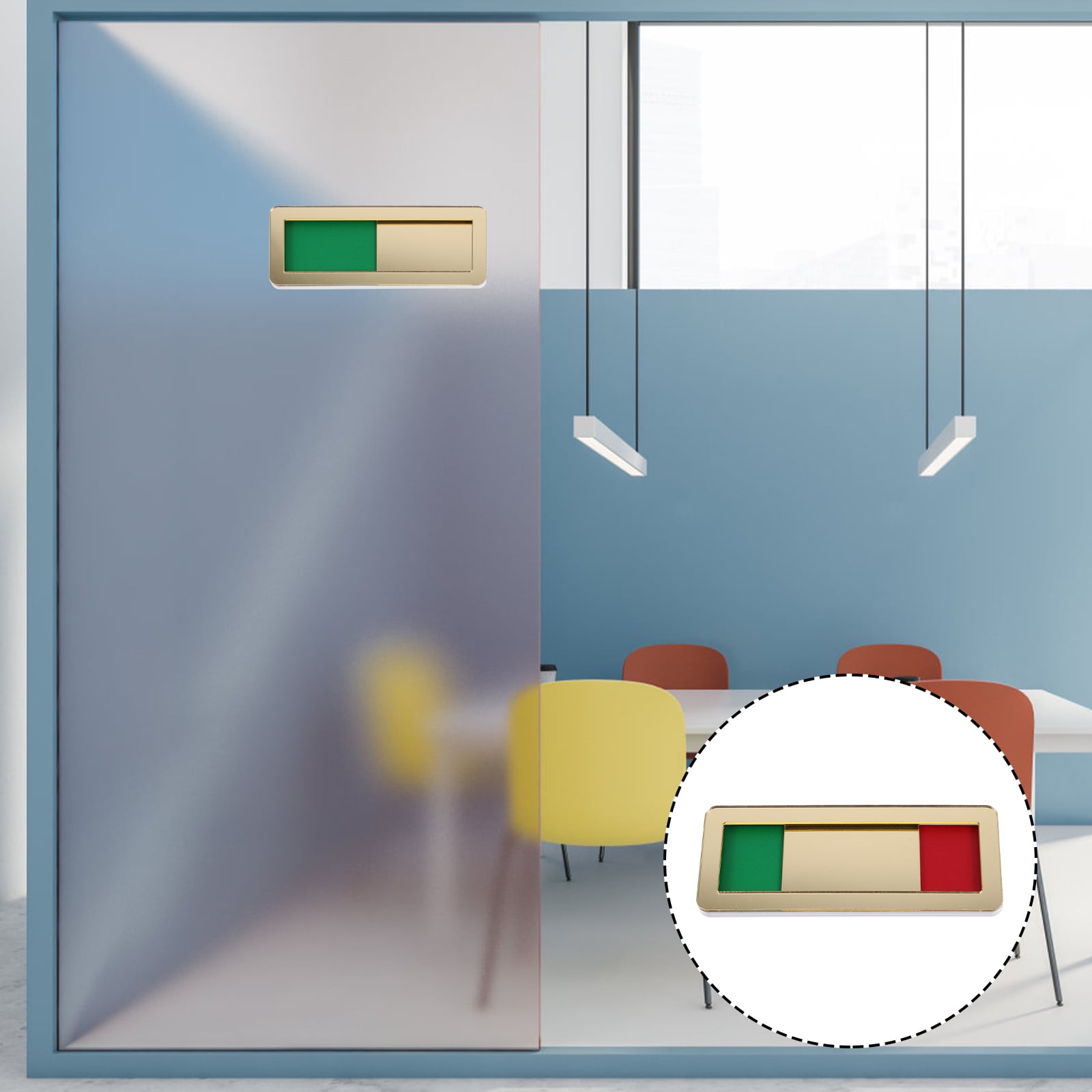 Niceauty 1Set Rectangular Privacy Sign with Open Closed Schild for ...