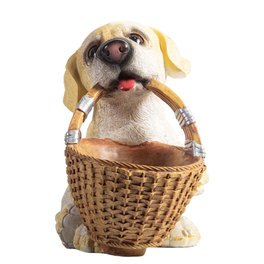 Niceauty 1Set Resin Desktop Dog Ornament 7.47X4.72X7.47in Small Storage ...