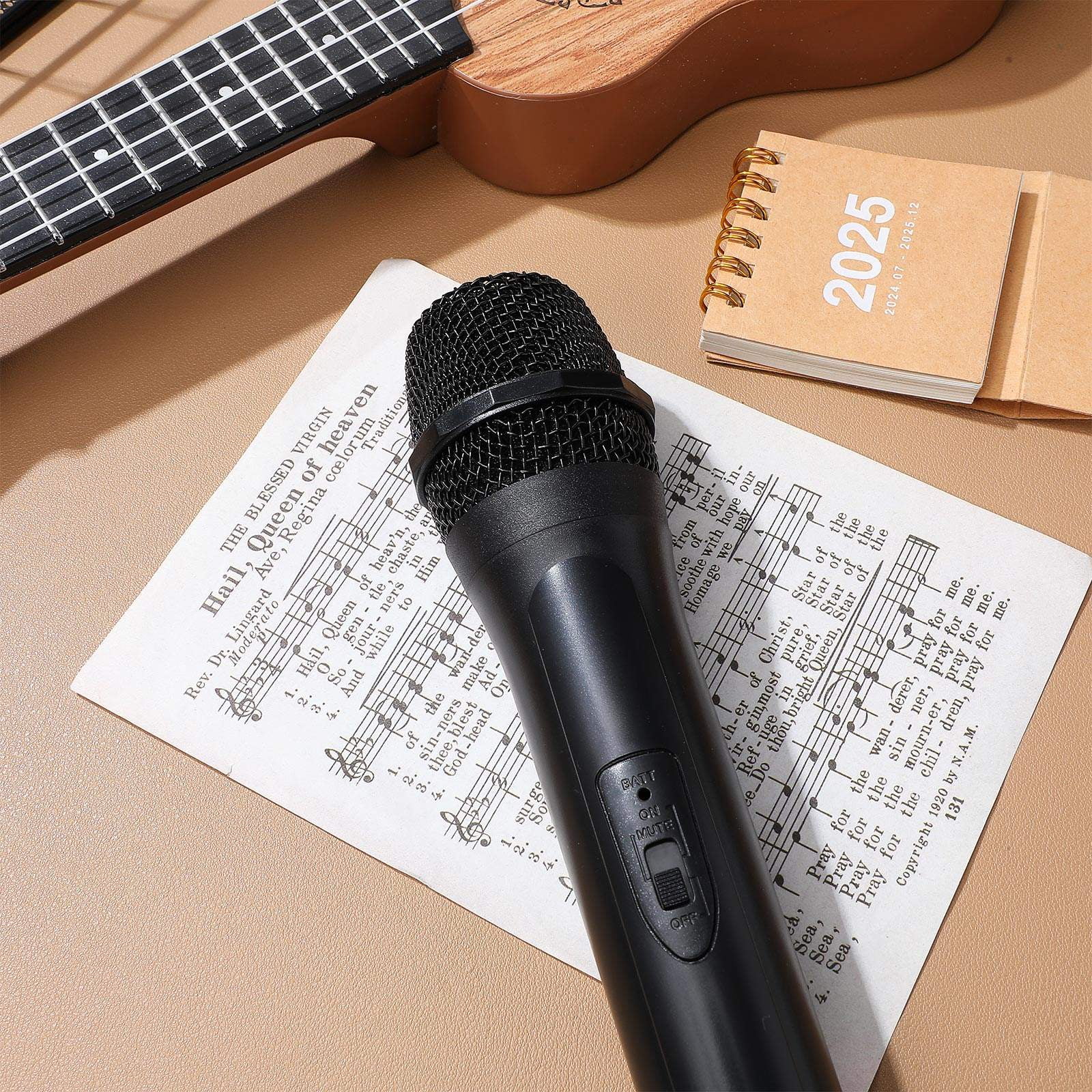 Niceauty 1Set Simulated Microphone Cylindrical Plastic Lip-synching ...