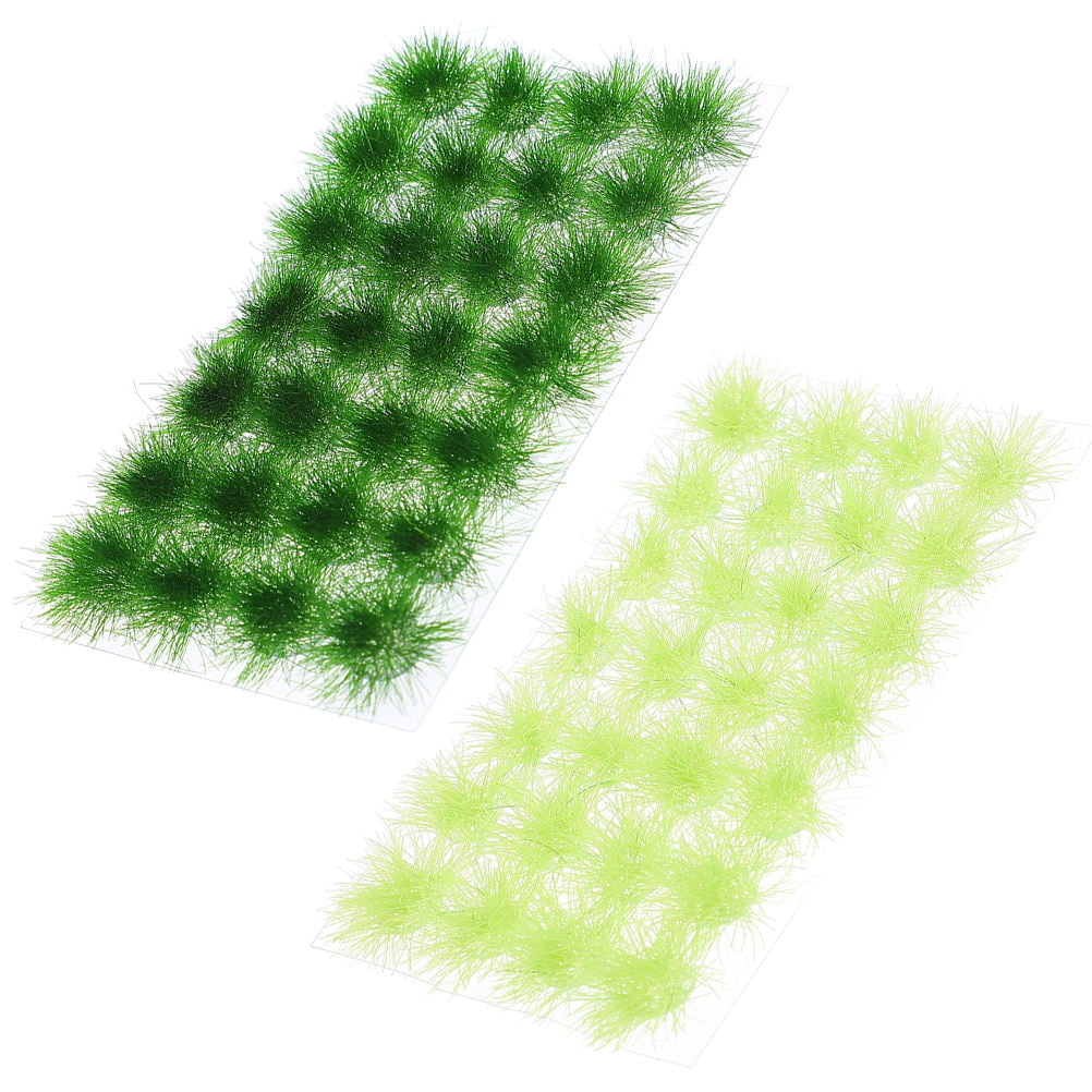 Niceauty 2 Boxes of Artificial Grass Cluster Resin Assorted Color ...