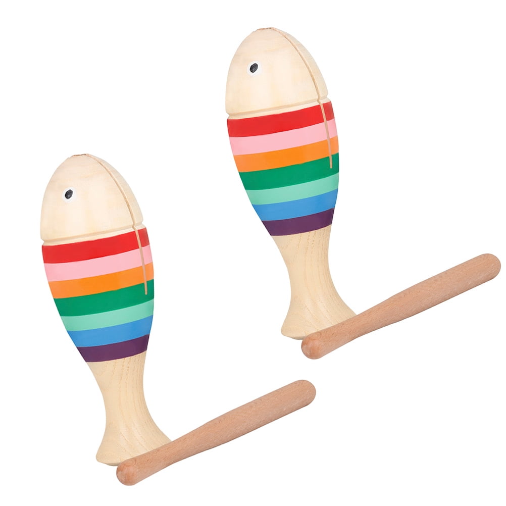 Niceauty 2 Sets Fish Shaped Musical Plaything For Percussion ...