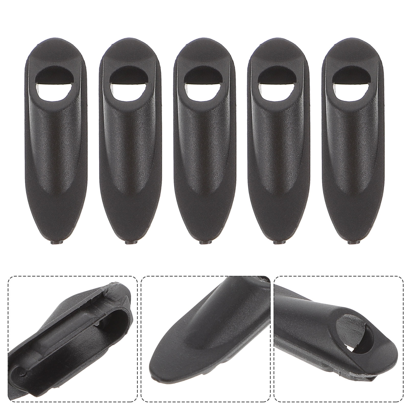 Niceauty 20Pack Bike Brake Cable Clamp Plastic Black Square for ...
