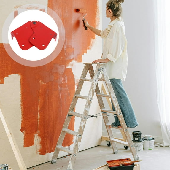 Niceauty 2Pcs Folding Hinge Attic Ladder Hinge Red for Handyman and ...