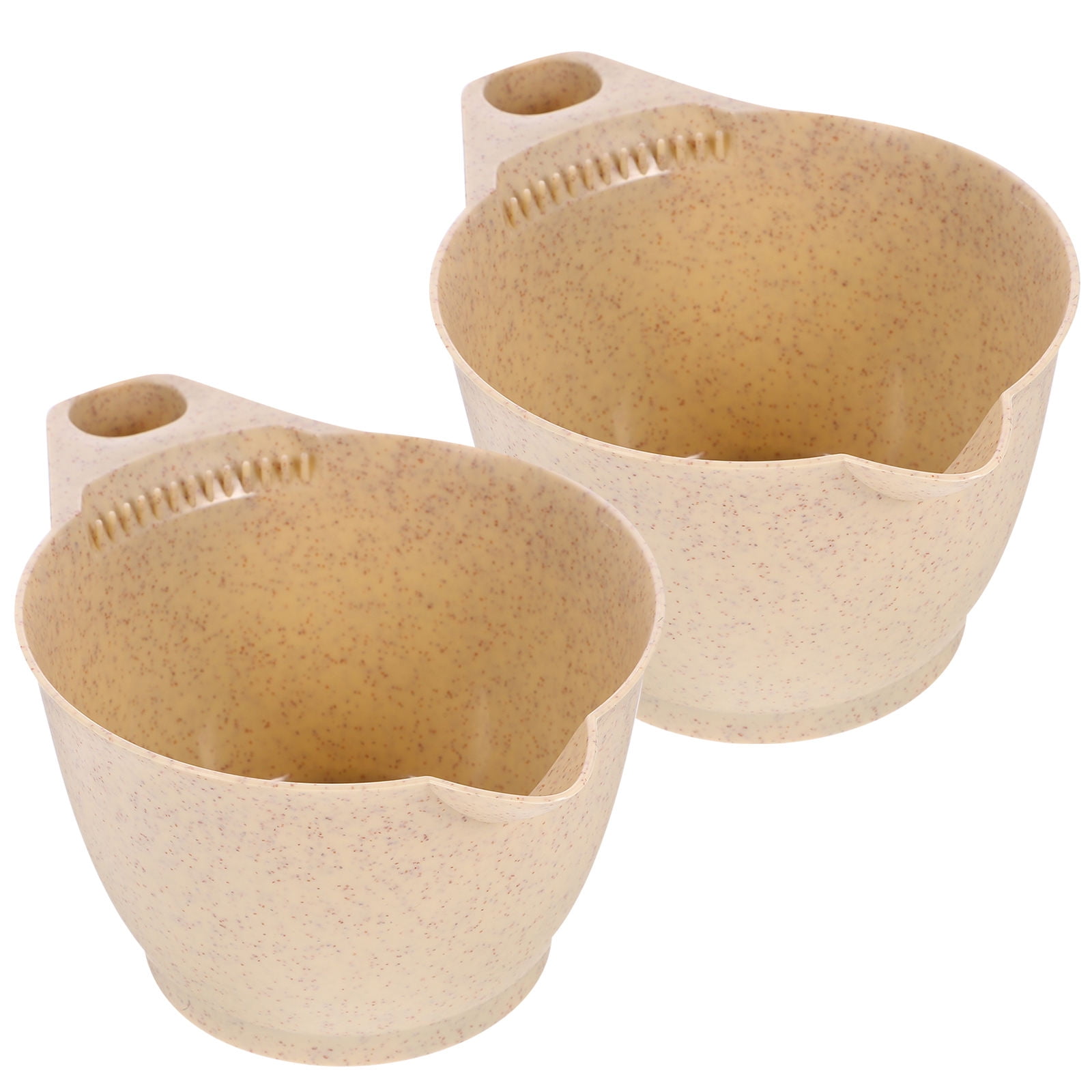 Niceauty 2Pcs Hair Dye Mixing Bowl for Professional Colorists Beige and ...