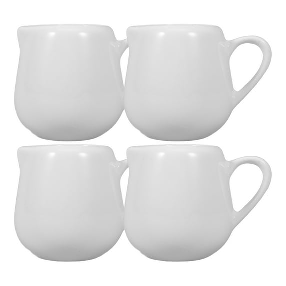 Niceauty 2Set Small Jug in White Ceramic with Drip Free Spout for ...