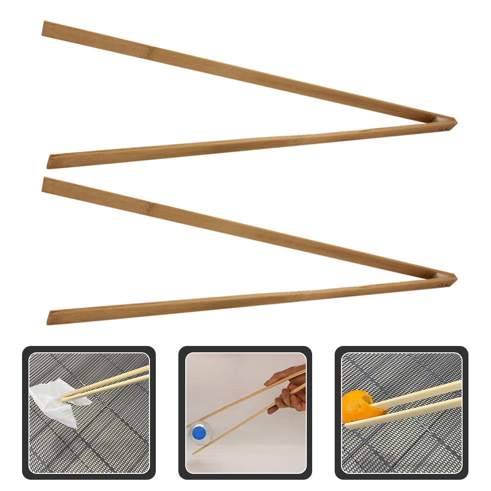 Niceauty 2pcs Trash Picker Upper Tool Synthetic Material Light Brown ...