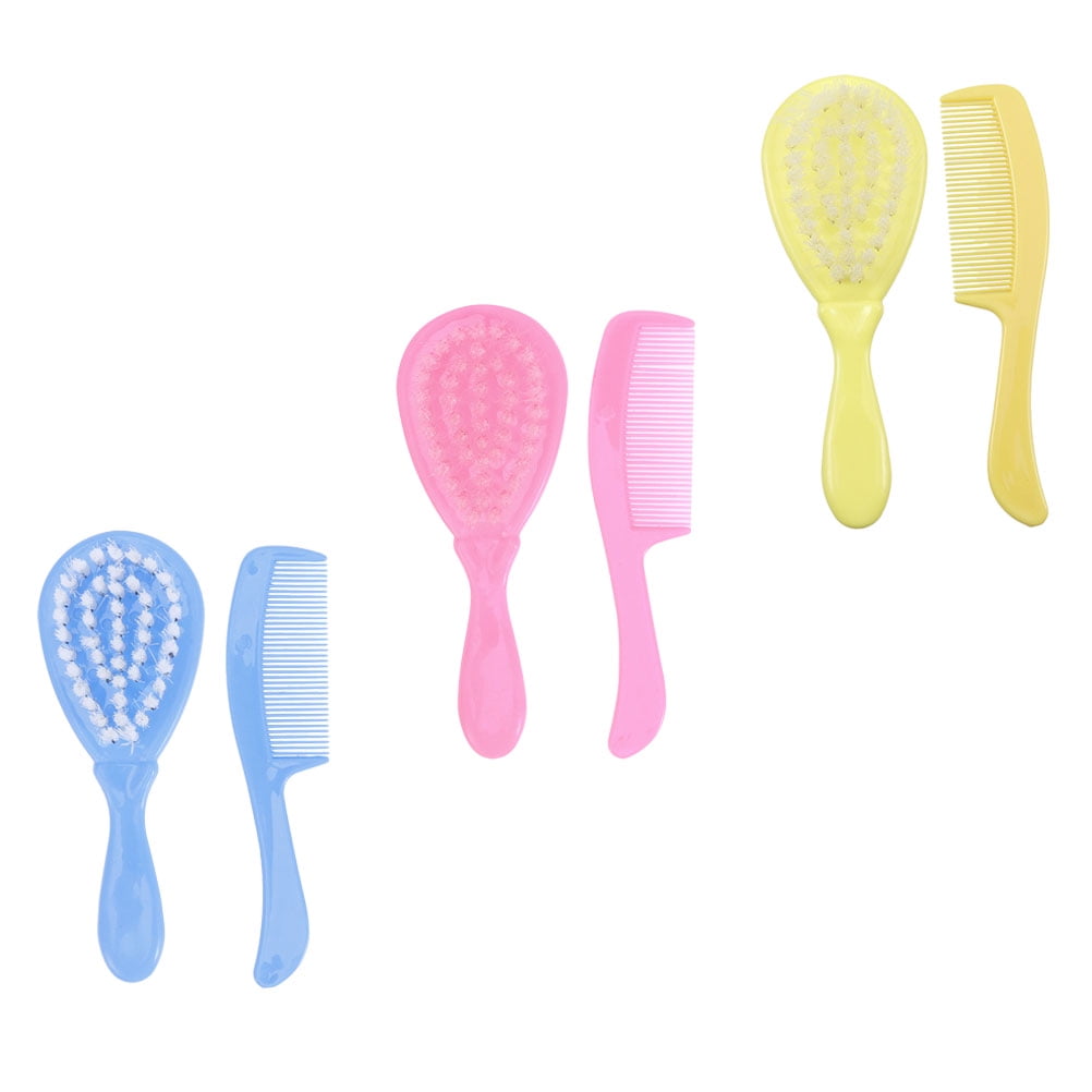 Niceauty 3Sets Blue Baby Grooming Kit PP Material Safety Comb for Daily ...