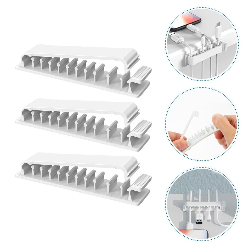 Niceauty 3pcs Wire Organizer Clips PC Cord Management System for USB ...