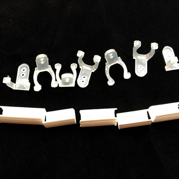 Niceauty 40Pcs Clear LED Rope Light Fasteners for Mounting Cable ...