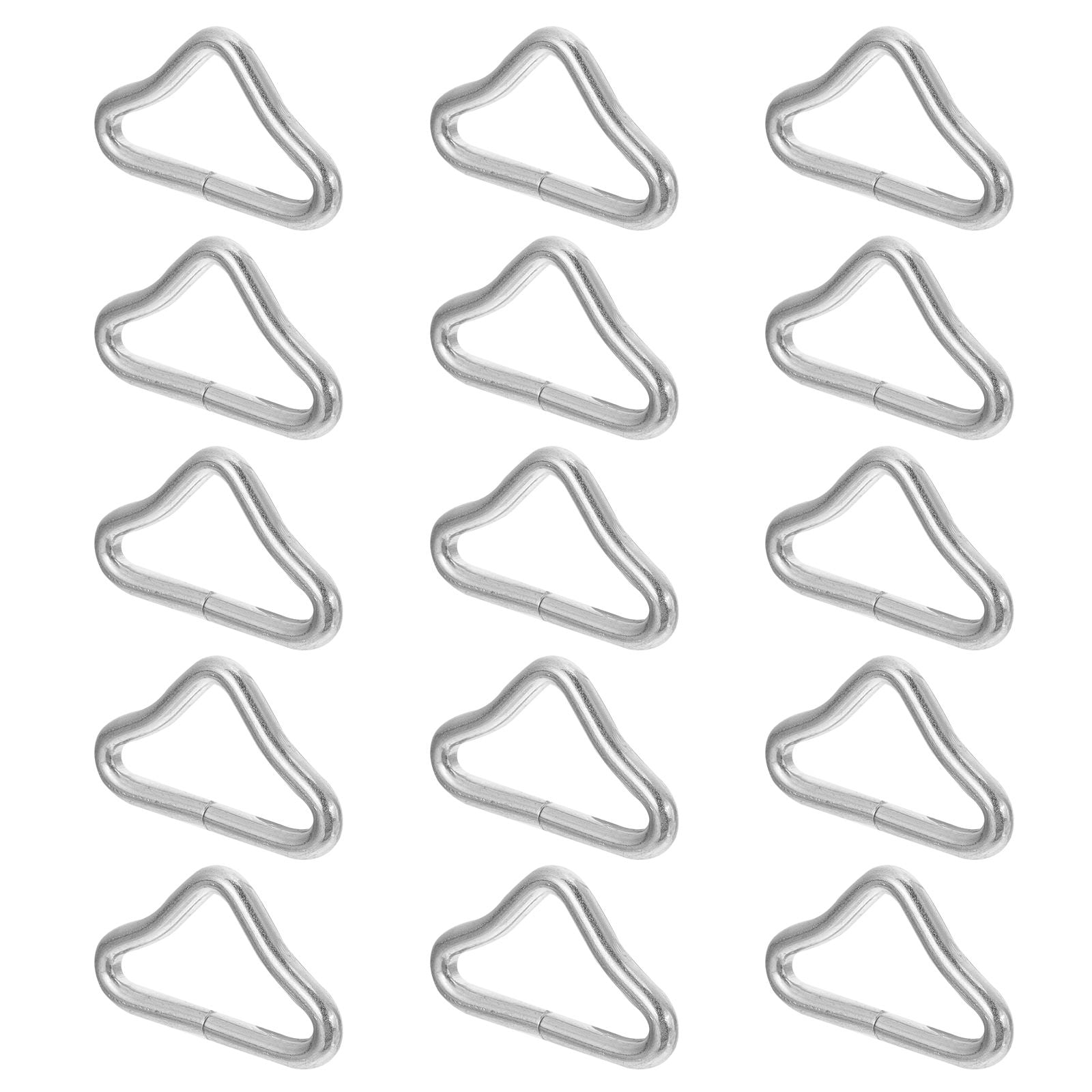 Niceauty 40Pcs Steel Wire Triangle Ring Buckle for Trampoline Enclosure ...