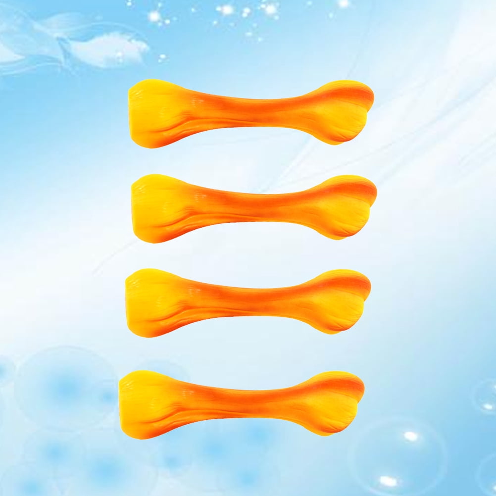 Niceauty 4Pcs Squeak Chew Toy Dog Molar Toy Yellow Chewing Dental ...