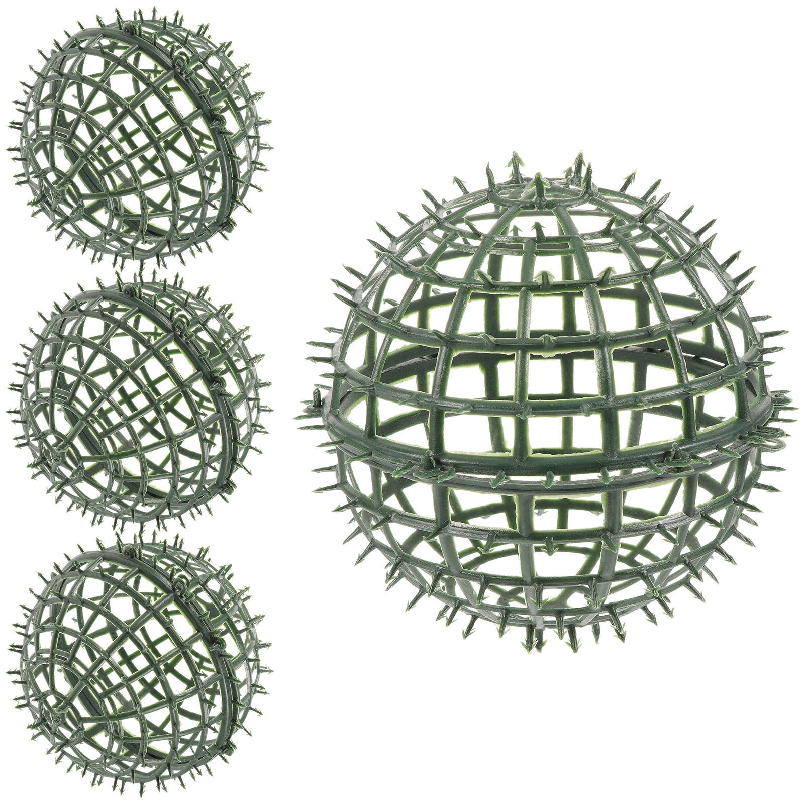 Niceauty 4Set Topiary Cage Frame Green Plastic Planter Rack for Garden ...