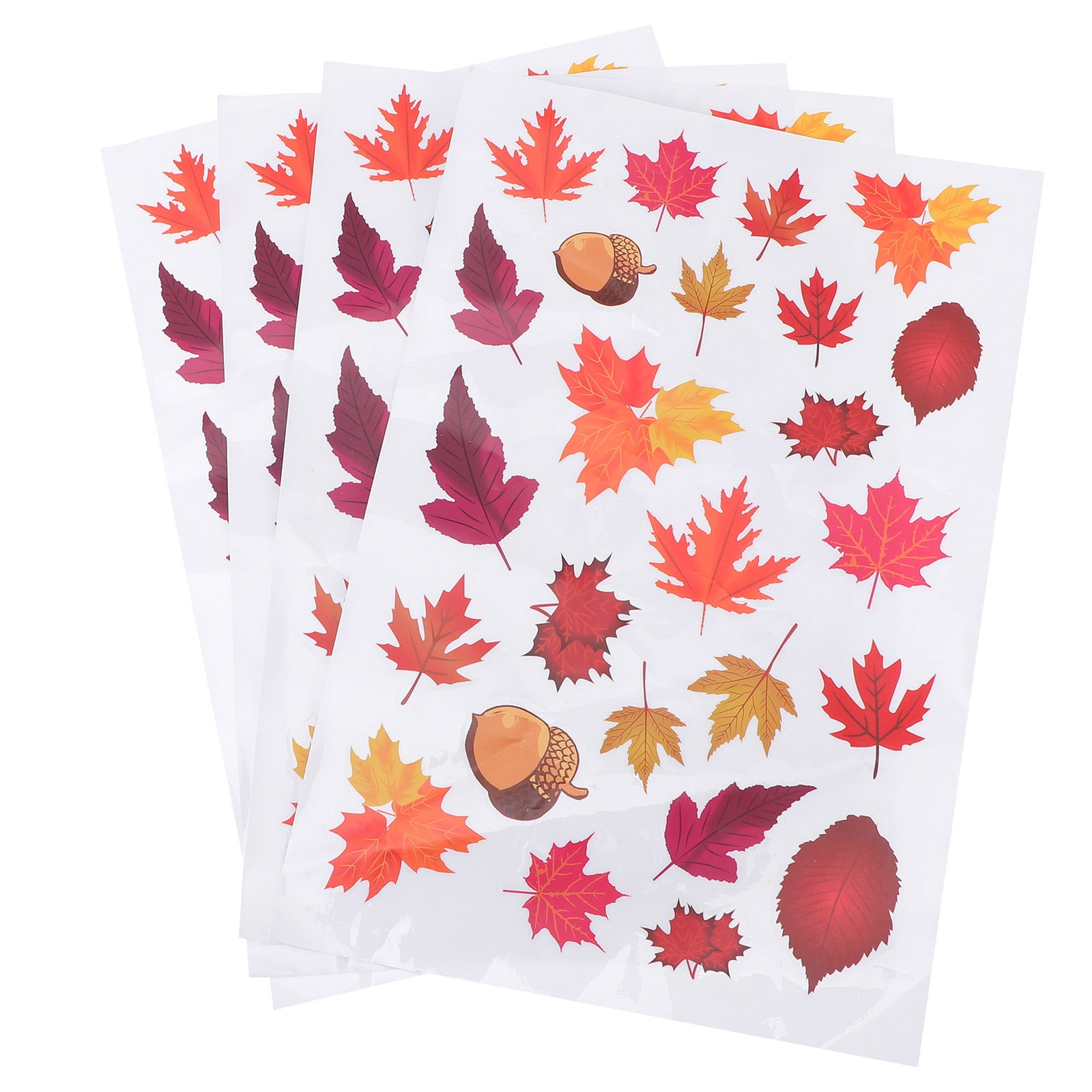 Niceauty 4pcs DIY Maple Decal Assorted Color PVC No Residue for Office ...