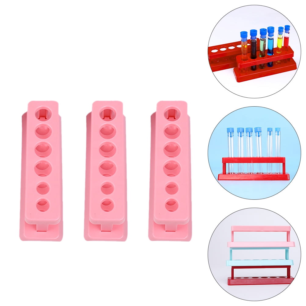 Niceauty 5 Pcs Tube Rack Plastic Holder Simple Design for Science Lab ...