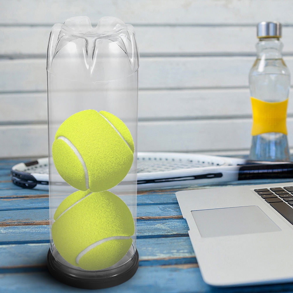 Niceauty 6Pcs Transparent Tennis Ball Storage Tube with Black Lid for ...