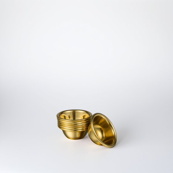 Niceauty 7Pcs Brass Holy Water Bowls Yellow Retro Style For Home And ...